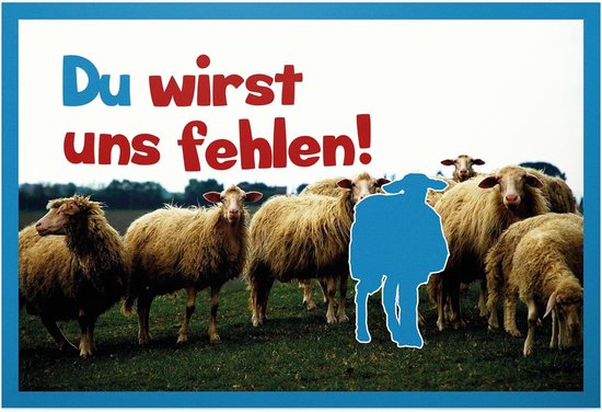 Afscheidscadeau voor collega's - grappig kunststof bord als herinnering ...