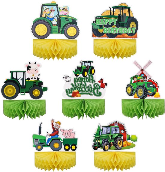 Allecta - Tractor Honingraat Tafel Decoraties voor Boerderij Thema ...