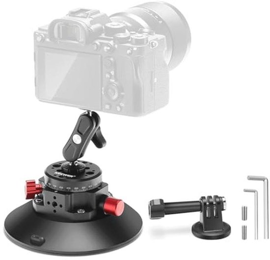 6 Inch Zuignap Camera Houder Met Bal Hoofd En Magische Arm - 2 Stuks ...
