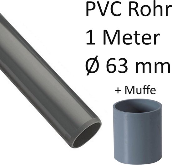 PVC Buis Ø63mm (B-goederen) zonder Hoek of Kniestuk - Diverse Fittingen ...