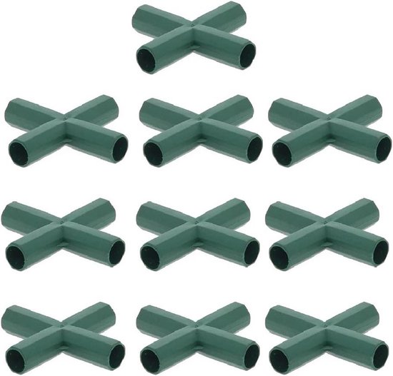 All4You - Kas Frame Connector voor Tuinieren: 10 Stuks - 16mm Platte 4 ...