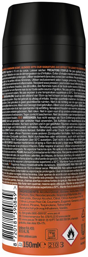25 x Axe – Deodorant – Sunset Fresh – 150 ml - Axe Sunset Fresh ...