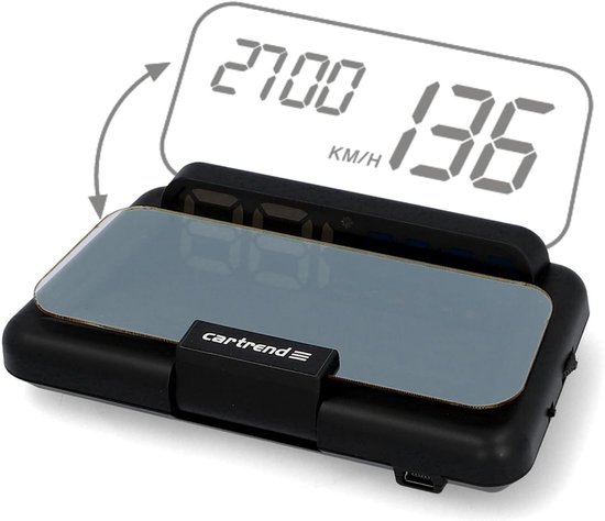 Head Up Display voor Auto met Snelheid, Toerental en Temperatuurmeting ...
