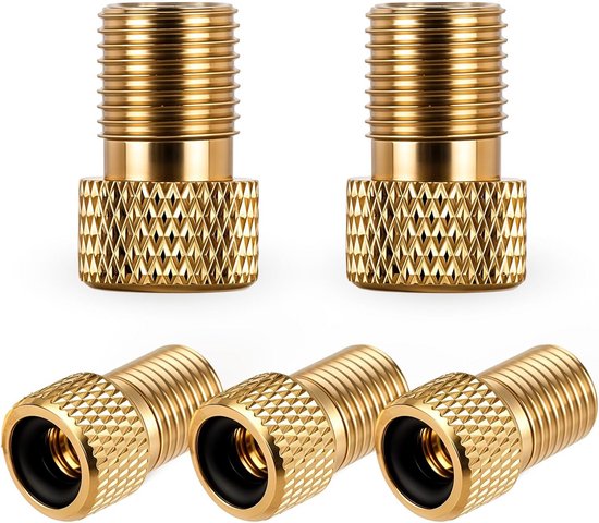 5-delige Fietsventiel Adapter Set Universele Luchtslang Verloopstukken ...