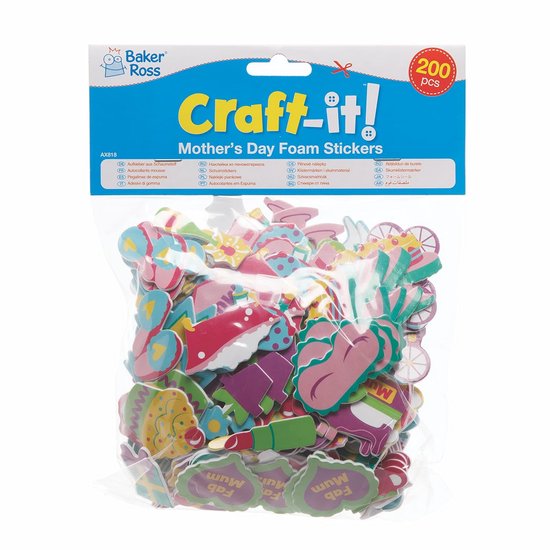 200 Stuks Foam Stickers Zelfklevend voor Kinderen - Knutselen, Collages ...