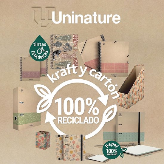 Milieuvriendelijke A4 Ringband met 4 D-Ringen en 100 Gevulde Vel in ...