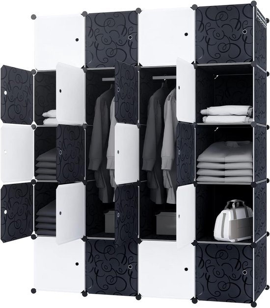 Modulaire Kledingkast Organizer - DIY Stapelbaar Rek voor Kleding ...