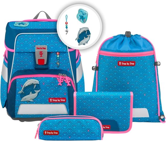 Ergonomische Schooltas Set 5-Delig Rood voor Groep 1/Basisschool - In ...