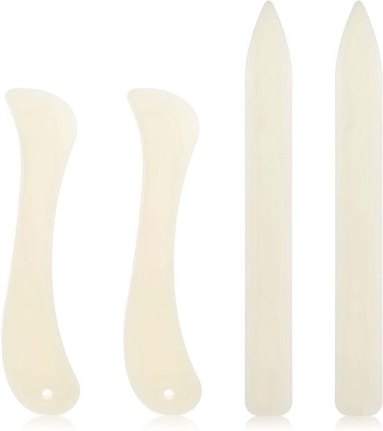 KARZO - Set van 4 bone folder paper creasers voor vouwen, rillen en ...