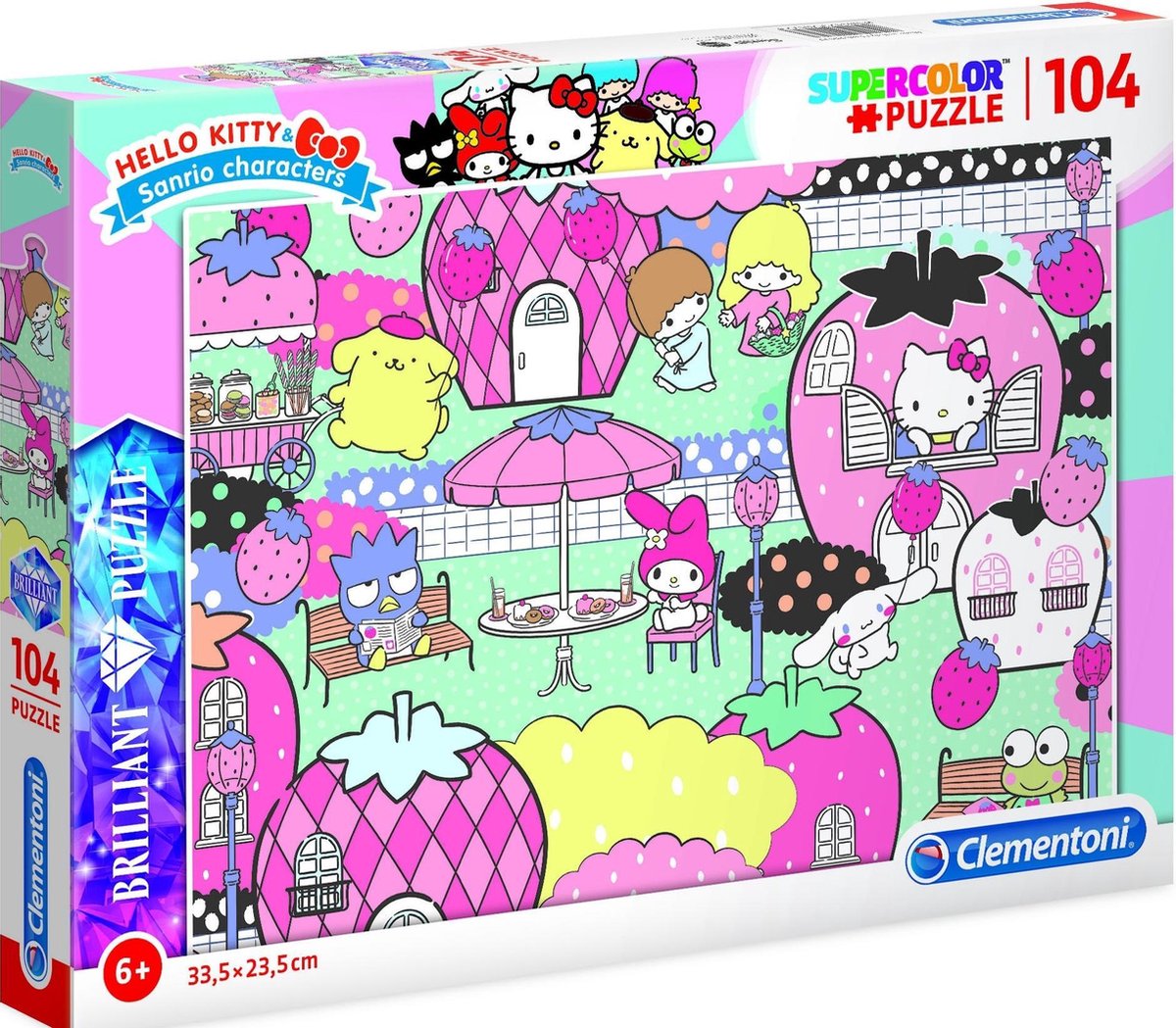 Clementoni Legpuzzel Hello Kitty Sanrio Junior 104 Stukjes | bol.com
