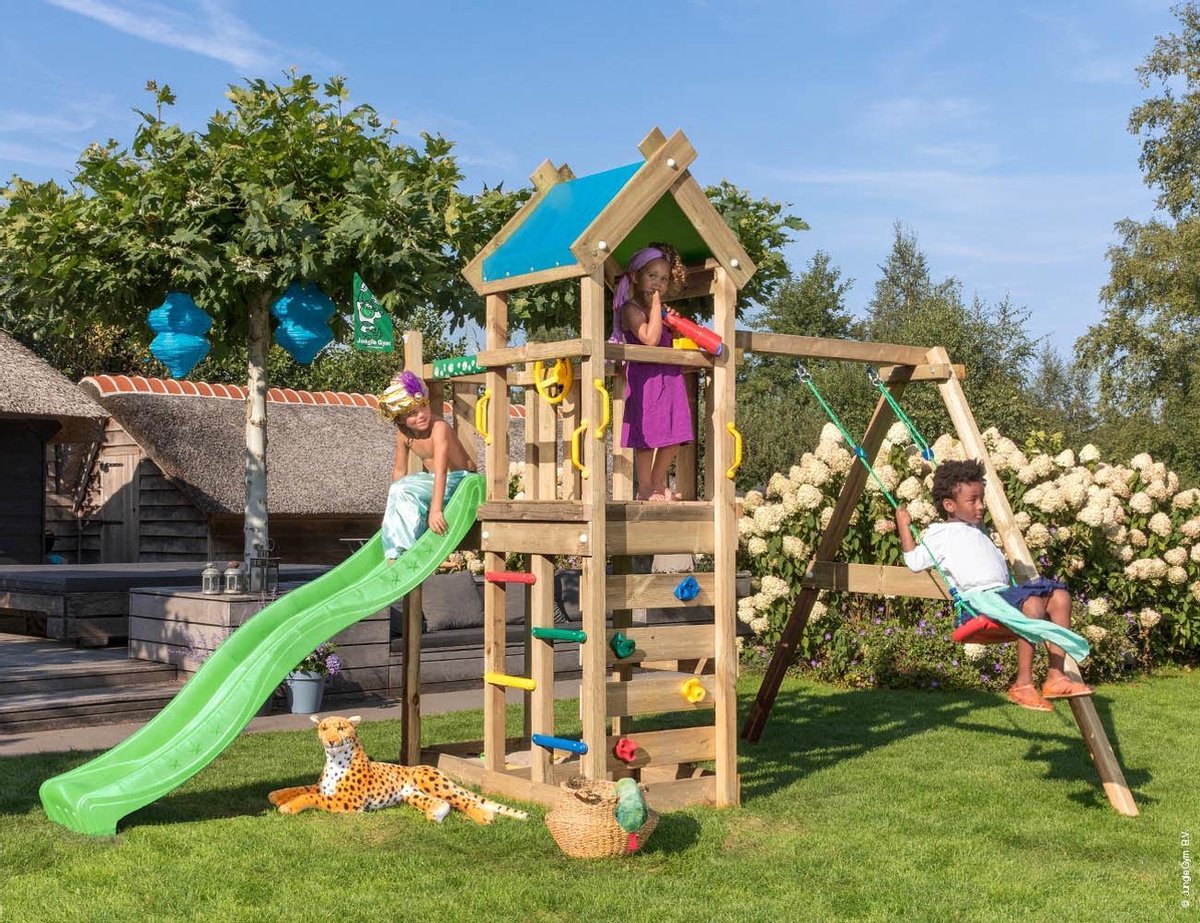Houten Speeltoestel Kleine tuin • Nomad 1-Swing | bol.com