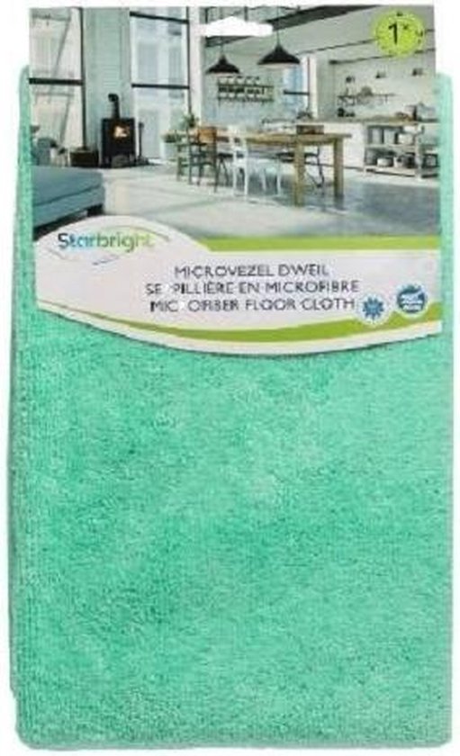 Starbright Microvezel Dweil 60 Cm Polyester Groen | bol