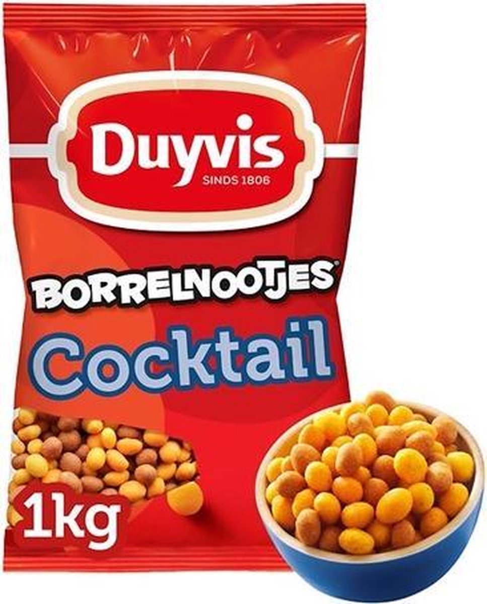 Duyvis Borrelnootjes Cocktail - 1 kg | bol.com