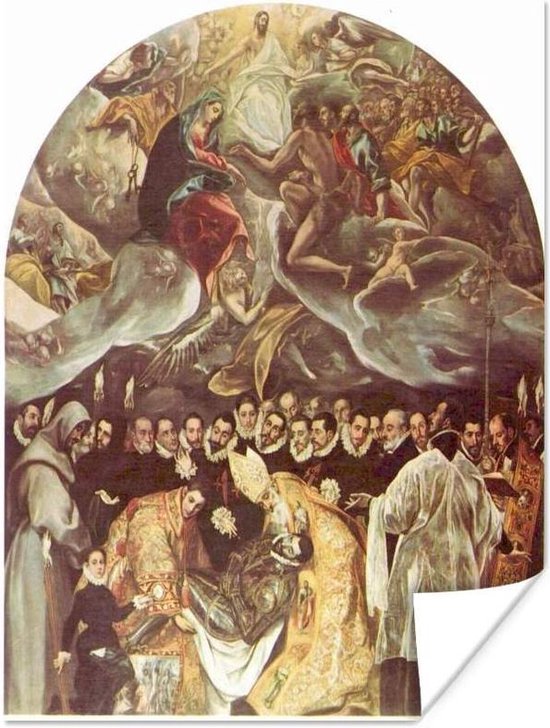 Begrafenis van de graaf van Orgaz - Schilderij van El Greco 30x40 cm ...