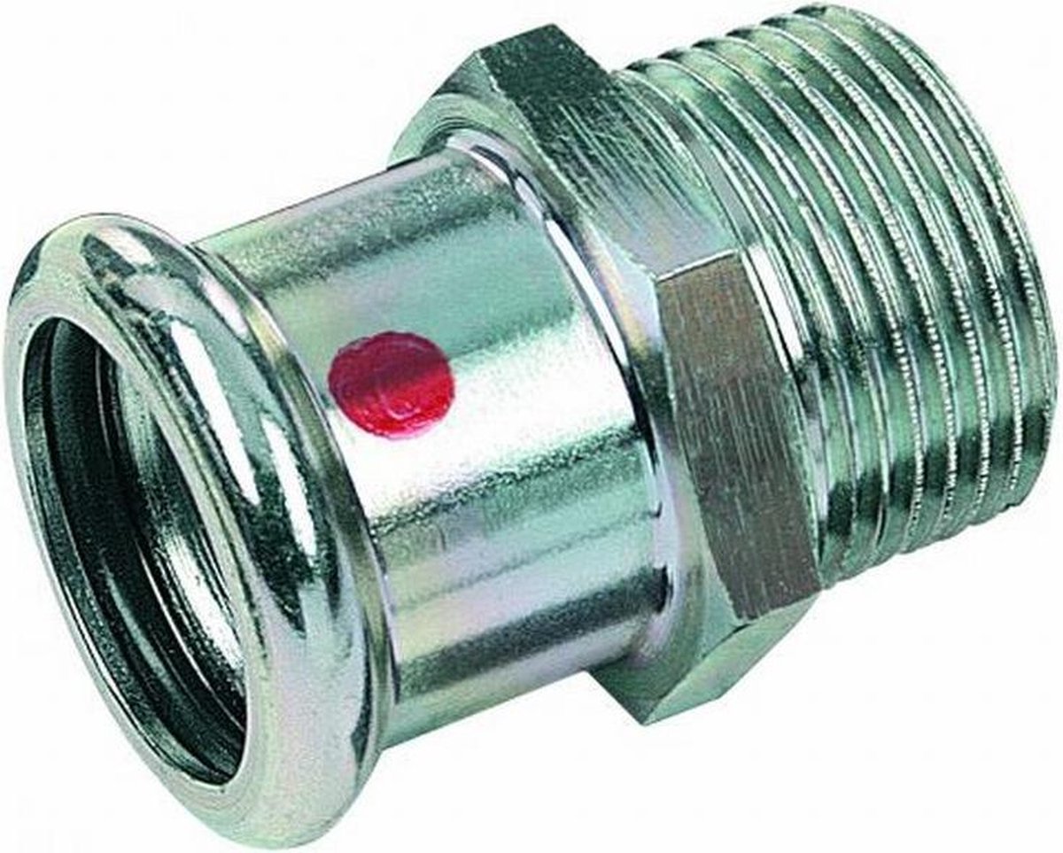 Bonfix C-staal M 22mm x 1inch persfitting puntstuk buitendraad FxR (staalverzinkt cv) | bol.com