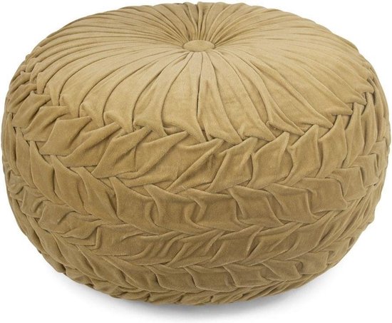 Poef Goud Fluweel 50x50x30cm | bol.com