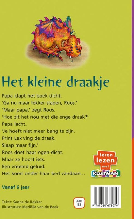 Het kleine draakje, Sanne de Bakker | 9789020678079 | Boeken | bol