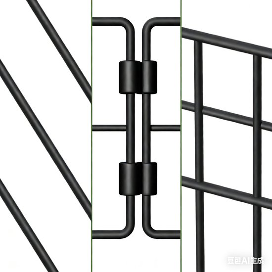 Aufun Decoratieve metalen tuinafrastering - 25 pcs, 42×32 cm - Haaks ...