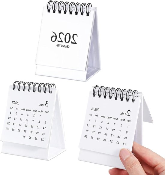 Kalender 2026-2027, tafelkalender met familieplanner, 18 maanden ...