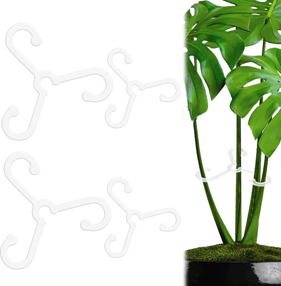 4 Pieces Plant Stem Supports - Reusable Acrylic Stabilizer Gripper ...