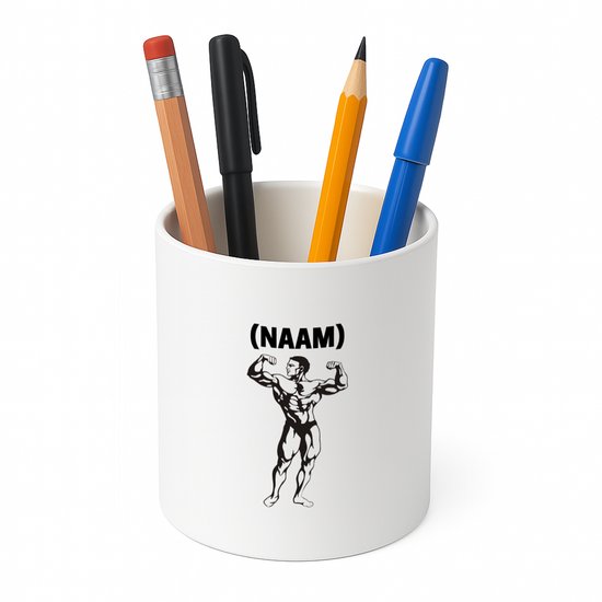 Hacebo® - Bodybuilding met eigen naam Pennenbakje - Fitness ...