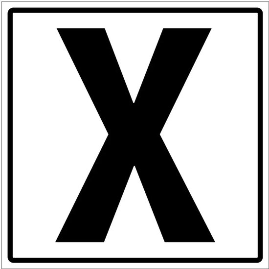 Letter X bord - Sign Again - 15 x 15 cm | bol