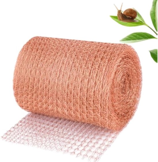 Slakken- en slakkennet, 6 m x 127 mm, kopernet, tegen slakken, dubbel ...