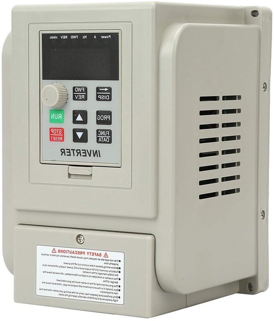 Variable Frequency Drive Inverter 220V AC - Geschikt voor 1-fase motor 0.75kW -... | bol