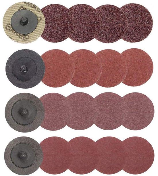 51 cm Snelwissel-slijpschijven Rolslot Type R Korrel 24/60/120/240 ...