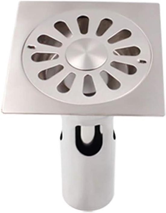 Diepwaterafvoer voor vloer 120 x 120 mm - vierkante douchezeef ...