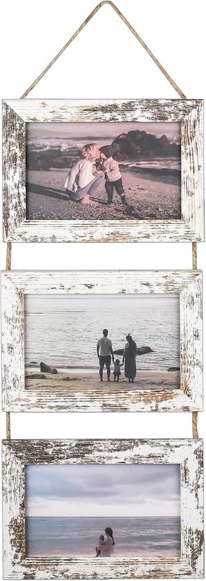 YHNDECO Photo Frame Collage for 3 Photos, 15 x 10 cm, Foldable Photos ...
