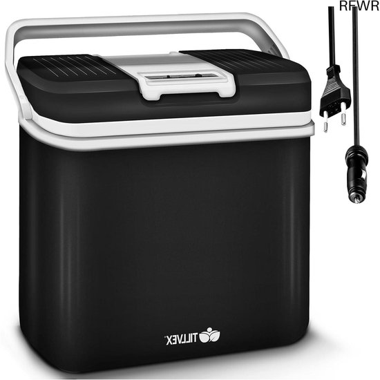 RFWR® Mini koeler 24 liter, elektrische koelbox voor auto en camping, 12V en 230V,... | bol