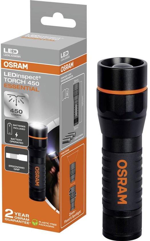 OSRAM LEDinspect TORCH 450 ESSENTIAL Werklamp | bol