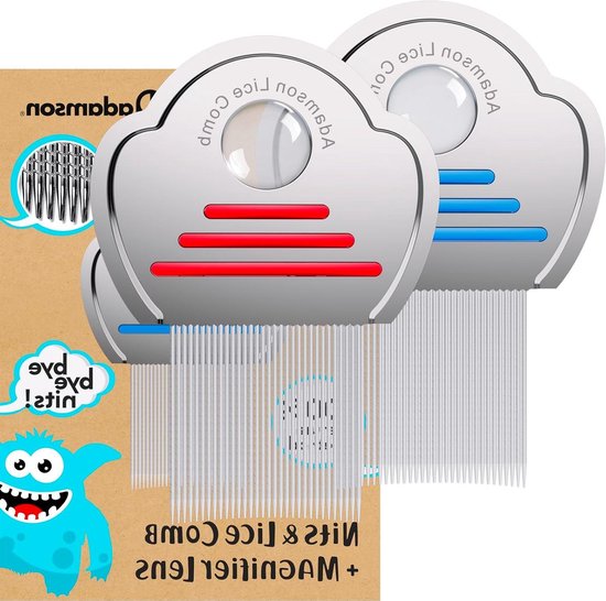 Lice Combs for Children - Set of 2 Steel Combs for Effective Lice ...
