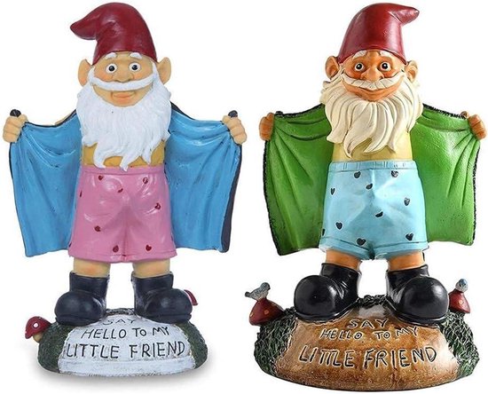 Allecto Plus - Tuinkabouter Exhibitioniste met grappig standbeeld voor ...