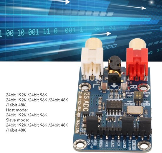 Allecto Plus - Audio I2S ADC Capture Card Module met Master-Slave Mode - Lossless... | bol