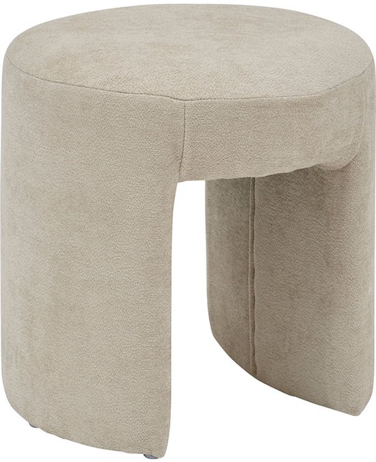 Poef Ø 38 cm Thio Beige | bol