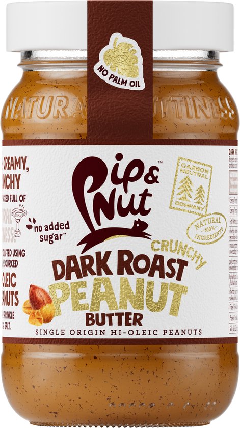 PIP & NUT Dark Roast Crunchy Peanut Butter | bol