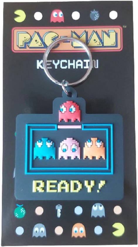 Pyramid Pac-man Rubber Sleutelhanger | bol