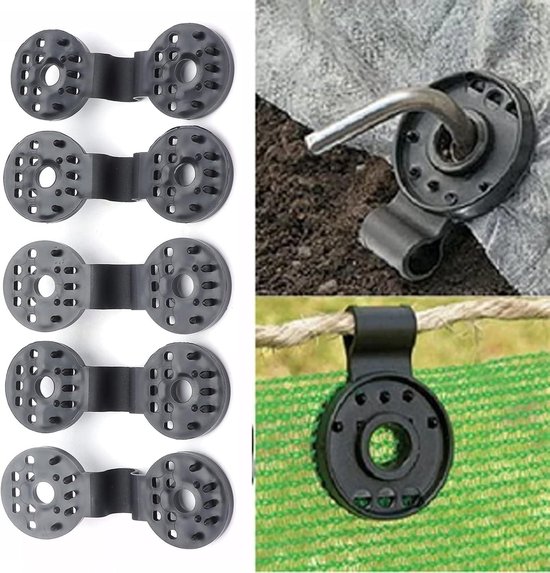 Allecto Plus - 20 Stuks Shading Net Clips voor Kas en Tuin - Ronde ...