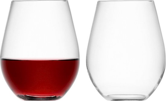 L.S.A. - Wine Wijnglas Rood 530 ml Set van 2 Stuks - Glas - Transparant ...