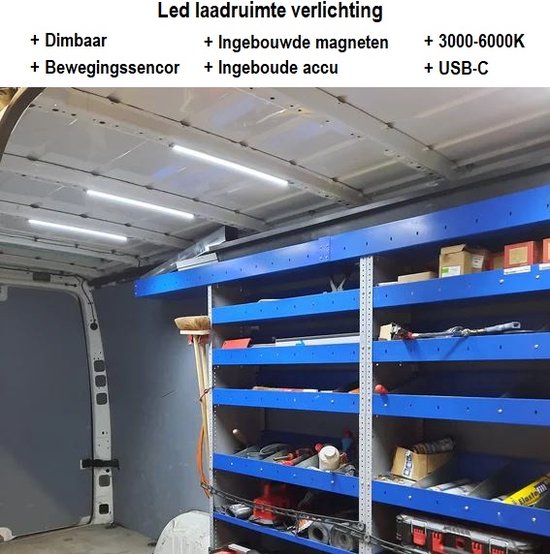 Led strip interieur - Led Laadruimte verlichting - ingebouwde accu ...