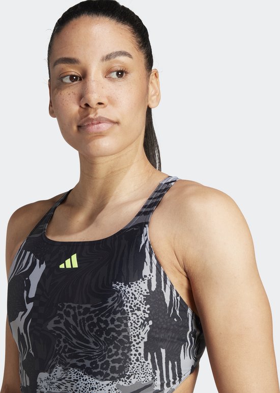 adidas Performance Allover Graphic Badpak - Dames - Grijs - 40 | bol.com