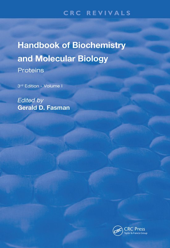 Handbook of Biochemistry, Gerald D Fasman | 9781138596887 | Boeken | bol