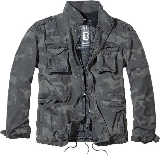 Brandit M65 Giant Winterjas dark camo L Katoen - Rock wear | bol