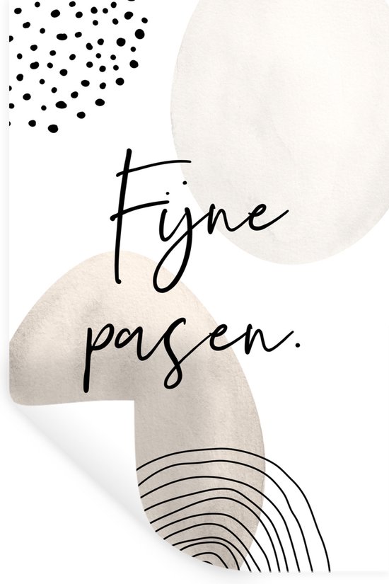 Muurstickers - Sticker Folie - Spreuken - Fijne Pasen - Paasdecoratie ...