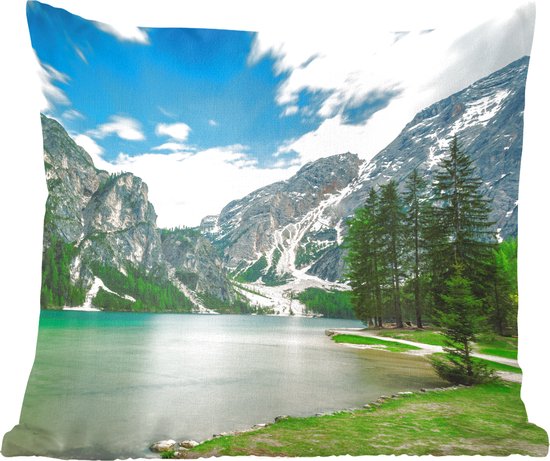 Sierkussens - Kussentjes Woonkamer - 45x45 cm - Dennenbomen bij het ...