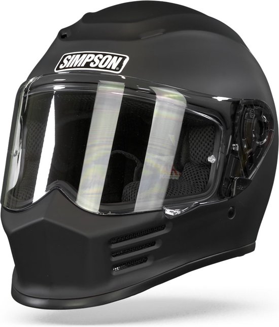 Simpson Speed Mat Zwart Integraalhelm XL | bol.com