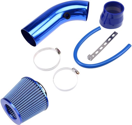 Open Luchtfilter met Inlaatpijp Set Blauw - Sport Filter met Cold air ...