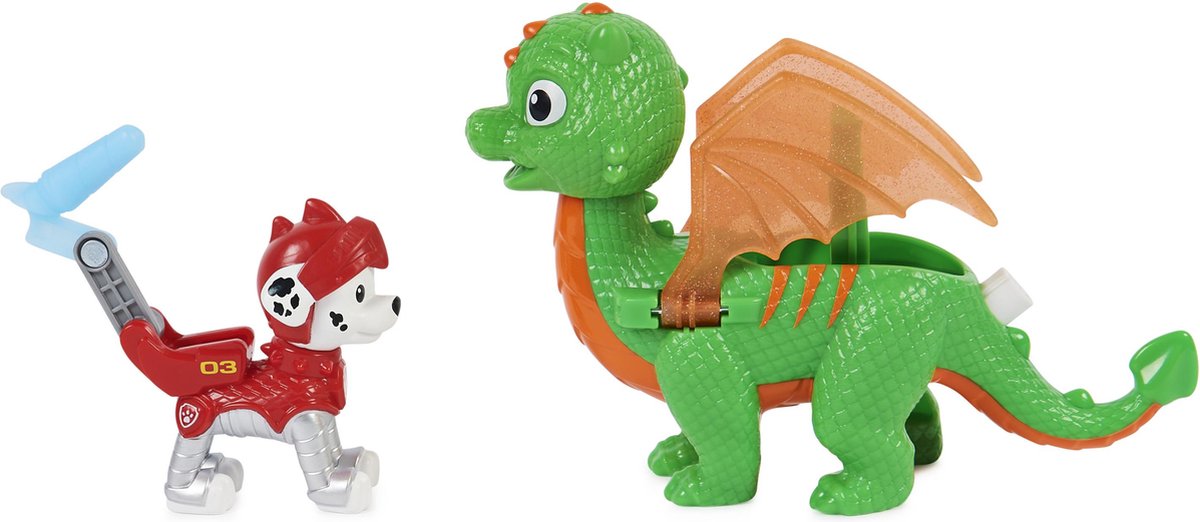 PAW Patrol Rescue Knights - Marshall en Draak Jade - Speelfigurenset ...
